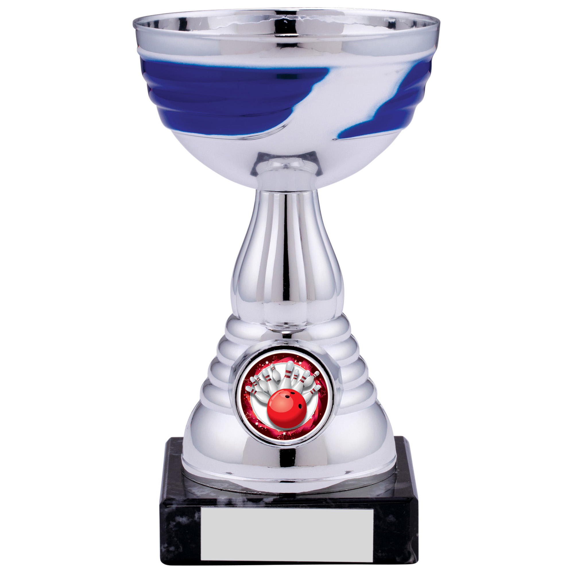 SILVER BLUE TROPHY - trophyman.co.uk