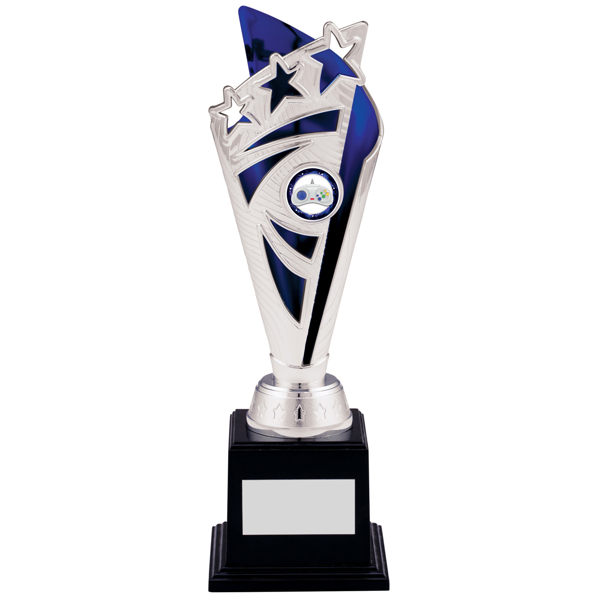 SILVER BLUE TROPHY - trophyman.co.uk