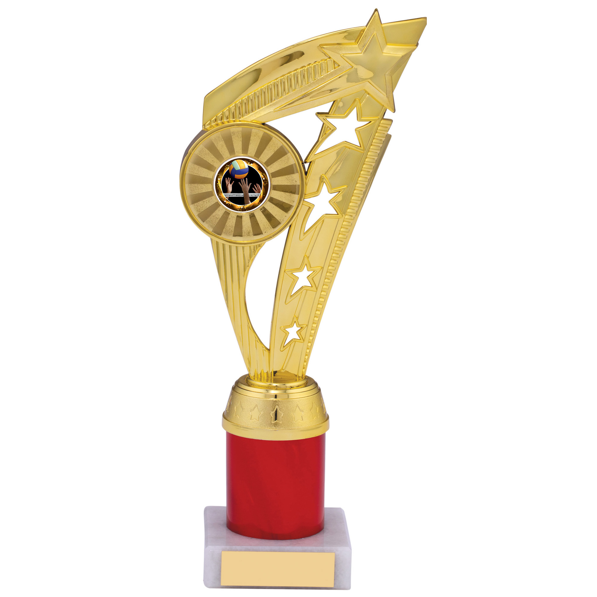 GOLD RED TROPHY - trophyman.co.uk