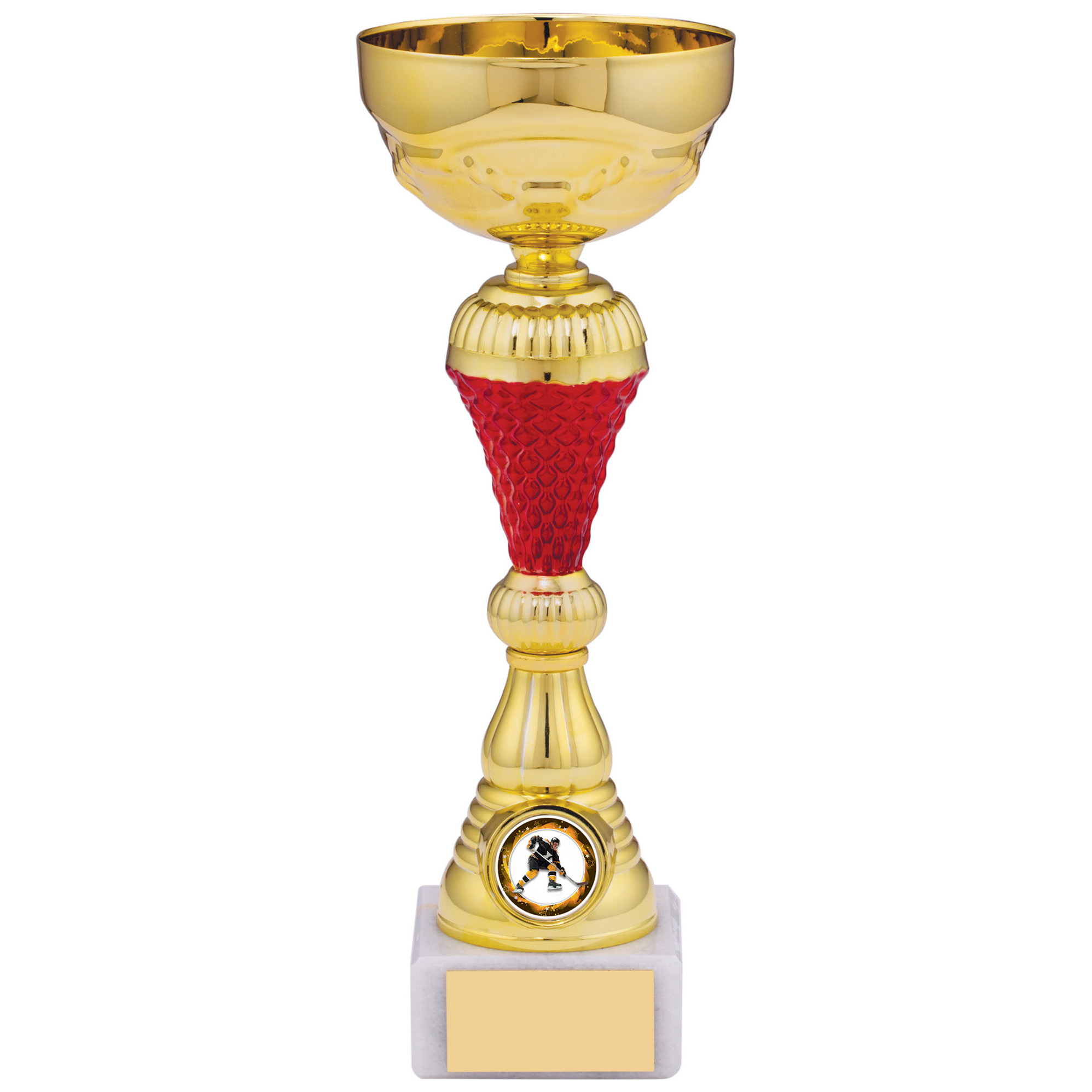 27cm GOLD RED TROPHY - trophyman.co.uk