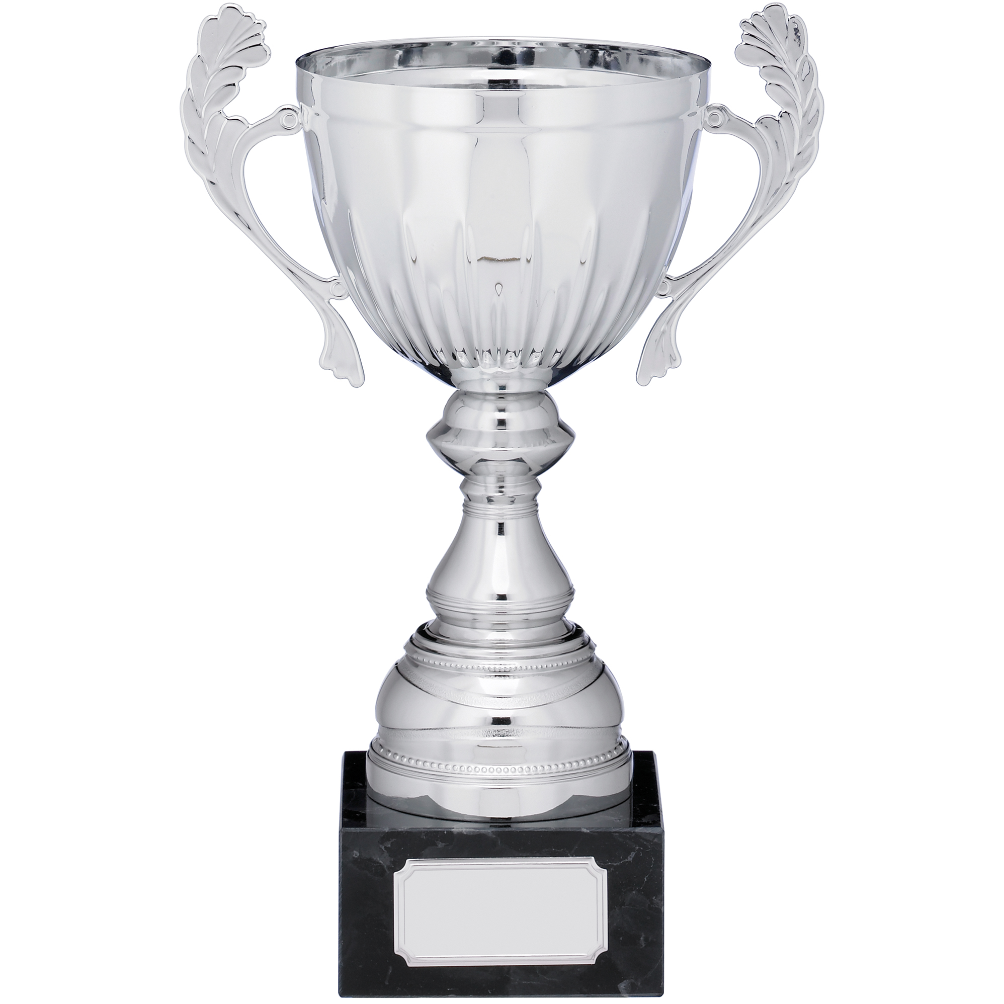 35cm SILVER CUP TROPHY WITH HANDLES - trophyman.co.uk