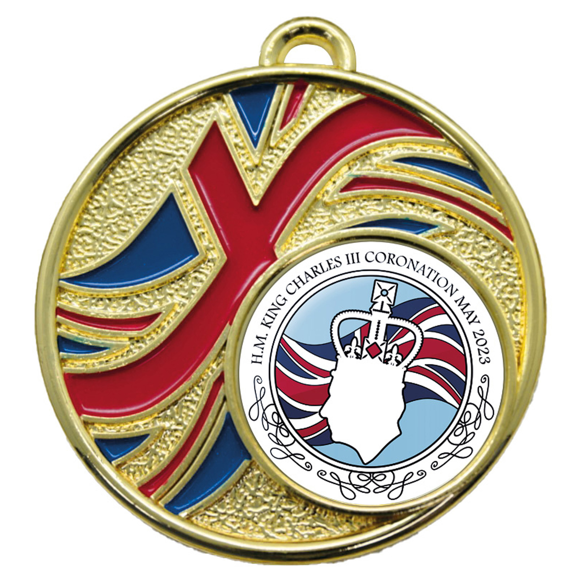 50MM UNION FLAG MEDAL - trophyman.co.uk