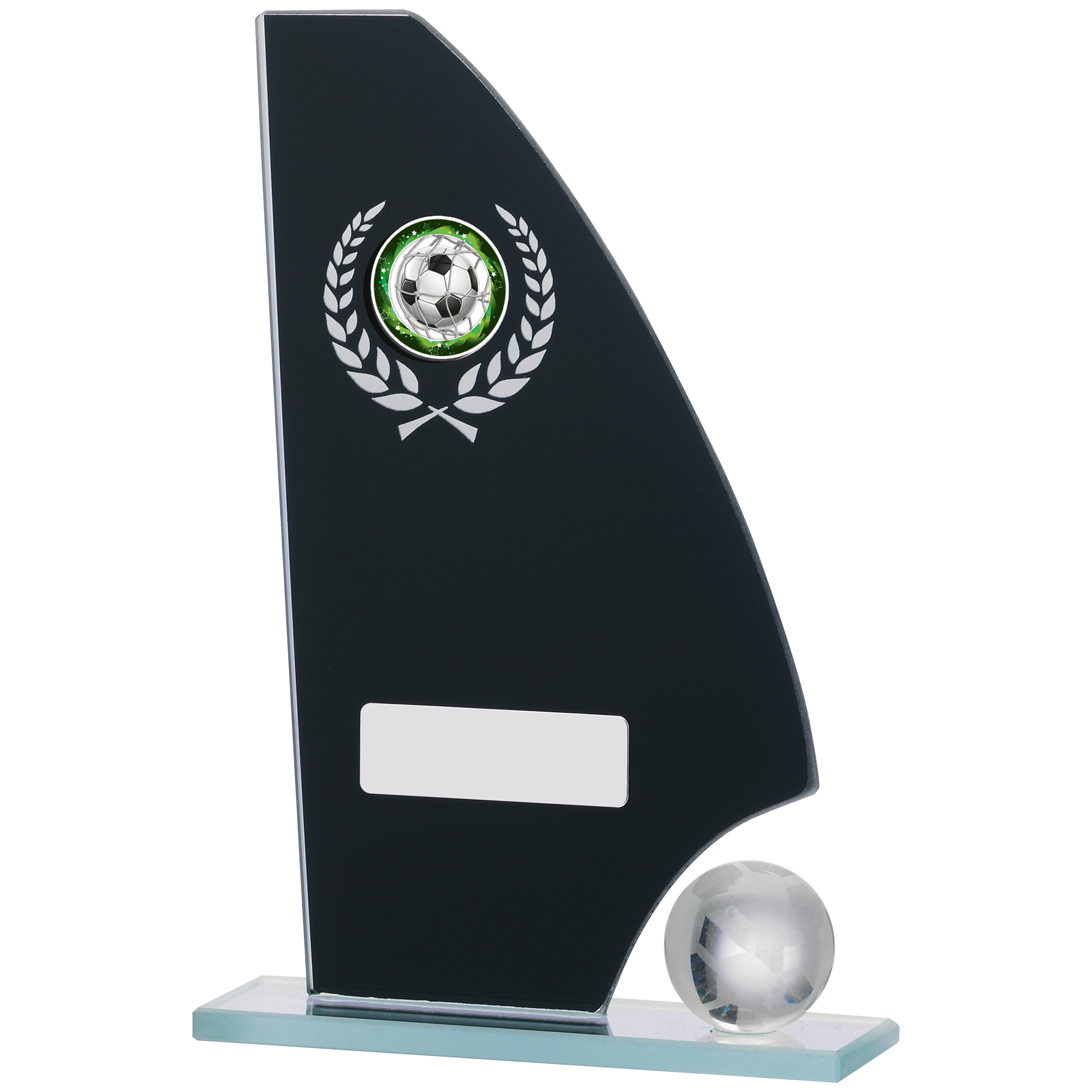 7" FOOTBALL MIRROR GLASS AWARD - trophyman.co.uk