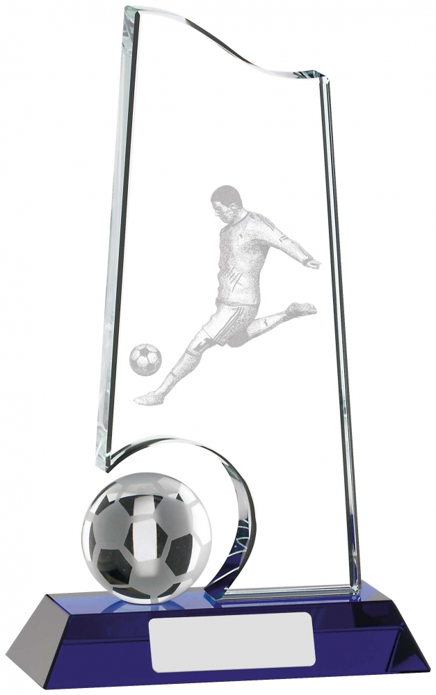 7" FOOTBALL GLASS AWARD - trophyman.co.uk
