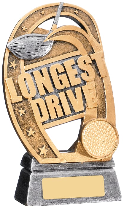 Longest Drive Golf trophy - trophyman.co.uk