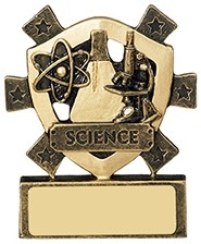 SCIENCE MINI SHIELD - trophyman.co.uk