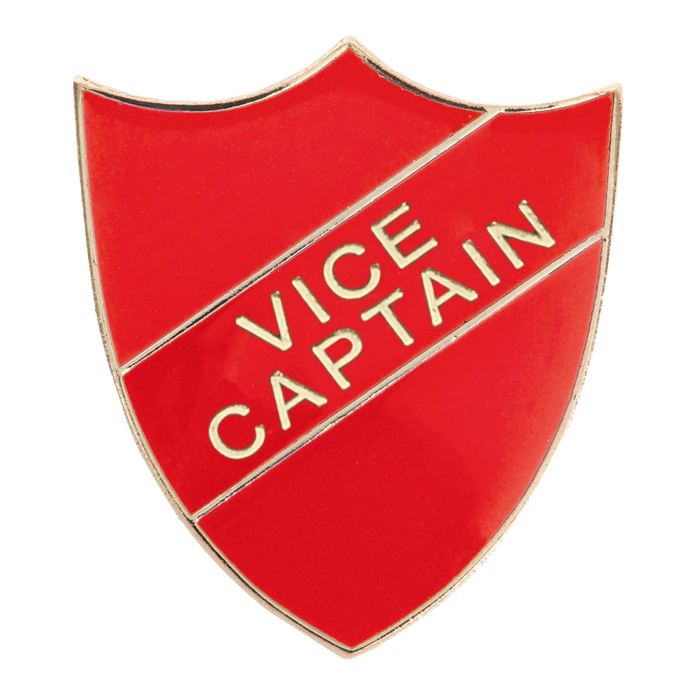 RED VICE CAPTAIN BADGE - trophyman.co.uk