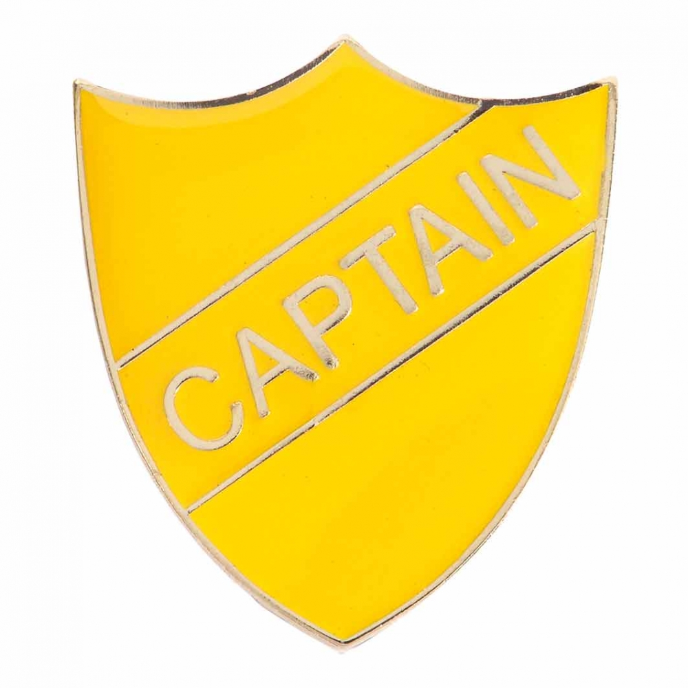 YELLOW CAPTAIN BADGE - trophyman.co.uk